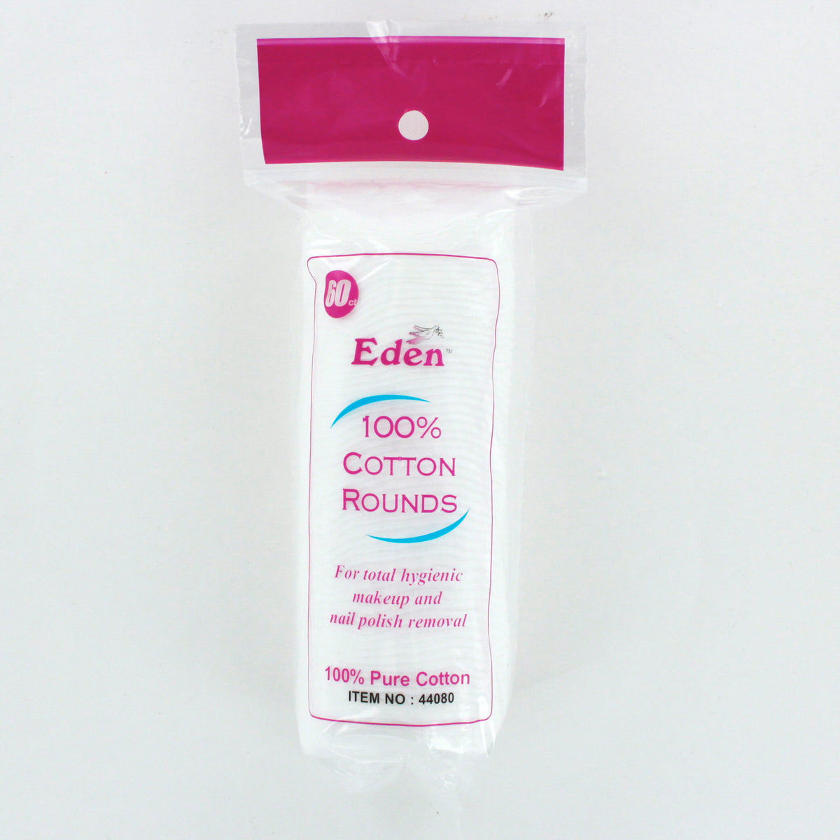 Eden 100% Cotton Rounds 60 ct. 44080 – The Make-Up Artist Project