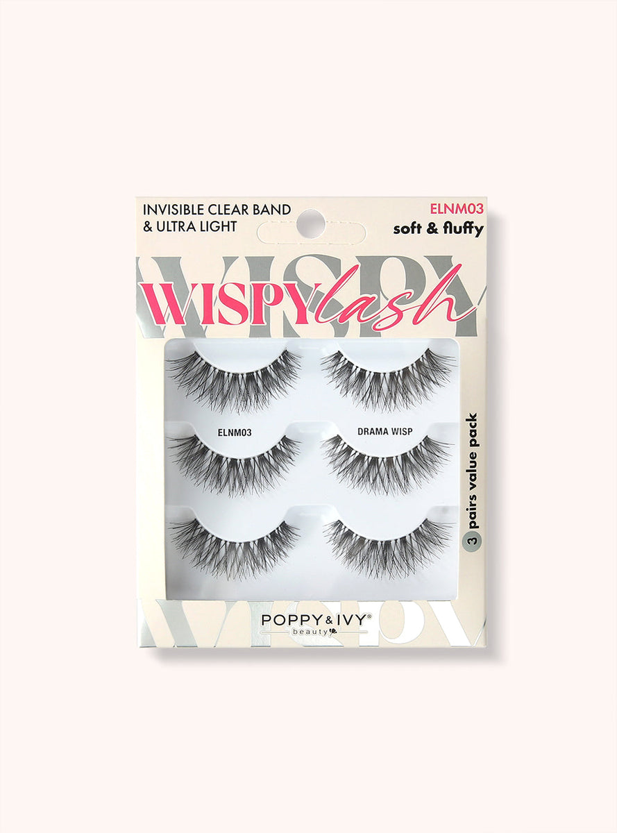 Poppy & Ivy - Wispy Lashes Pack - 3 Pair – The Make-Up Artist Project