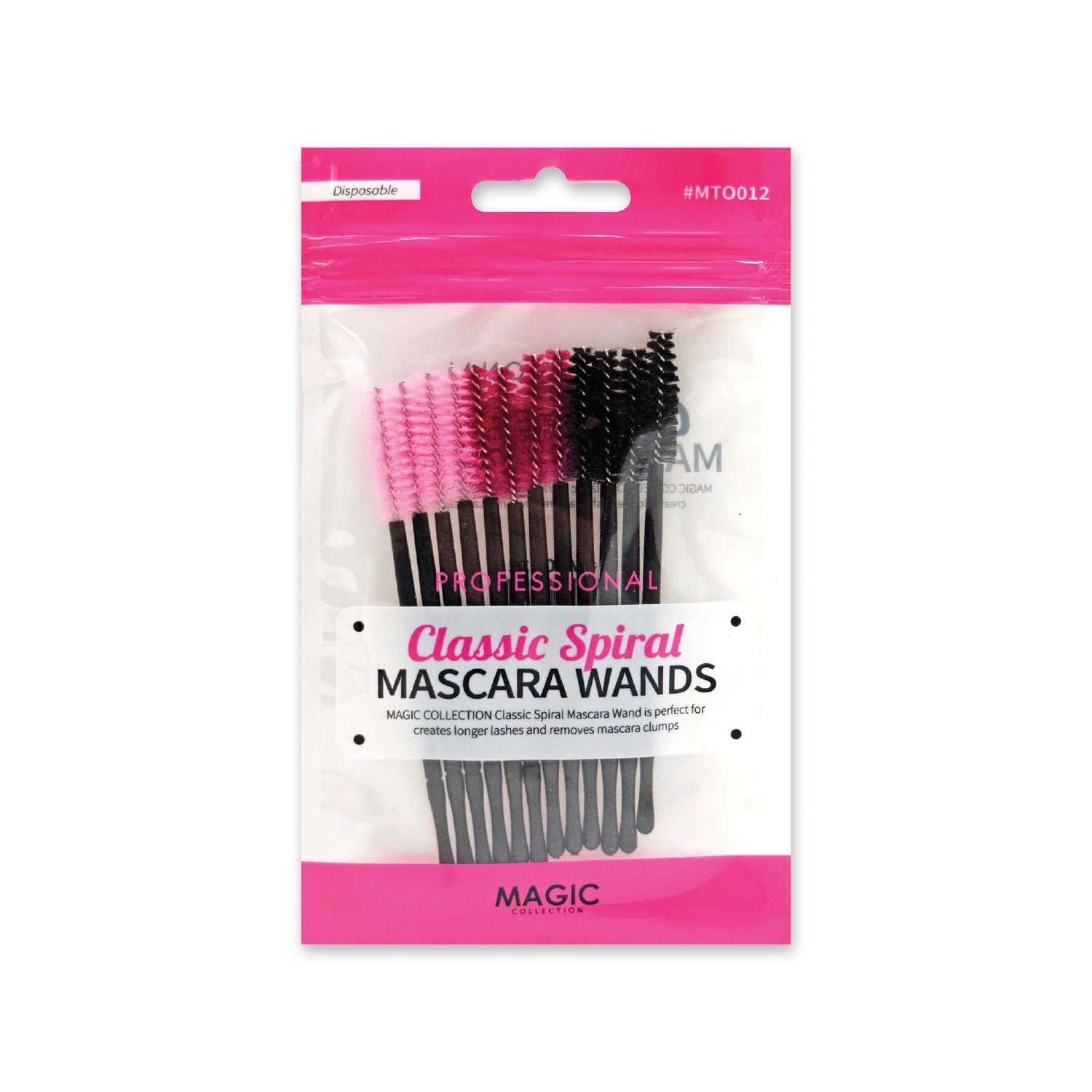 Magic Collection Mascara Wands - Classic Spiral 12pc Single Pack – The ...